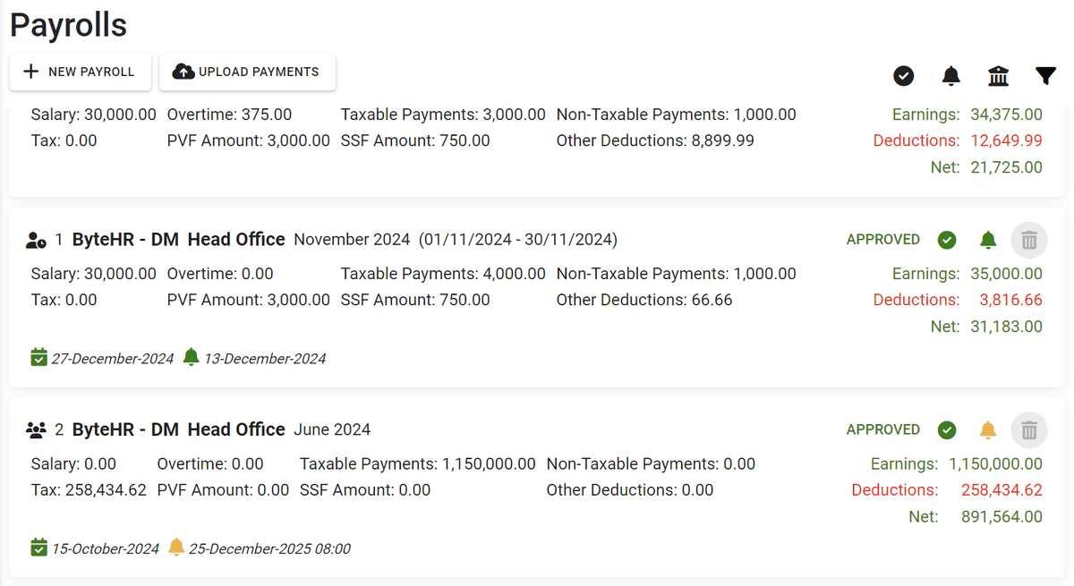โปรแกรมเงินเดือน (Payroll) ออนไลน์ ใช้งานง่าย ตอบโจทย์ธุรกิจ | ByteHR